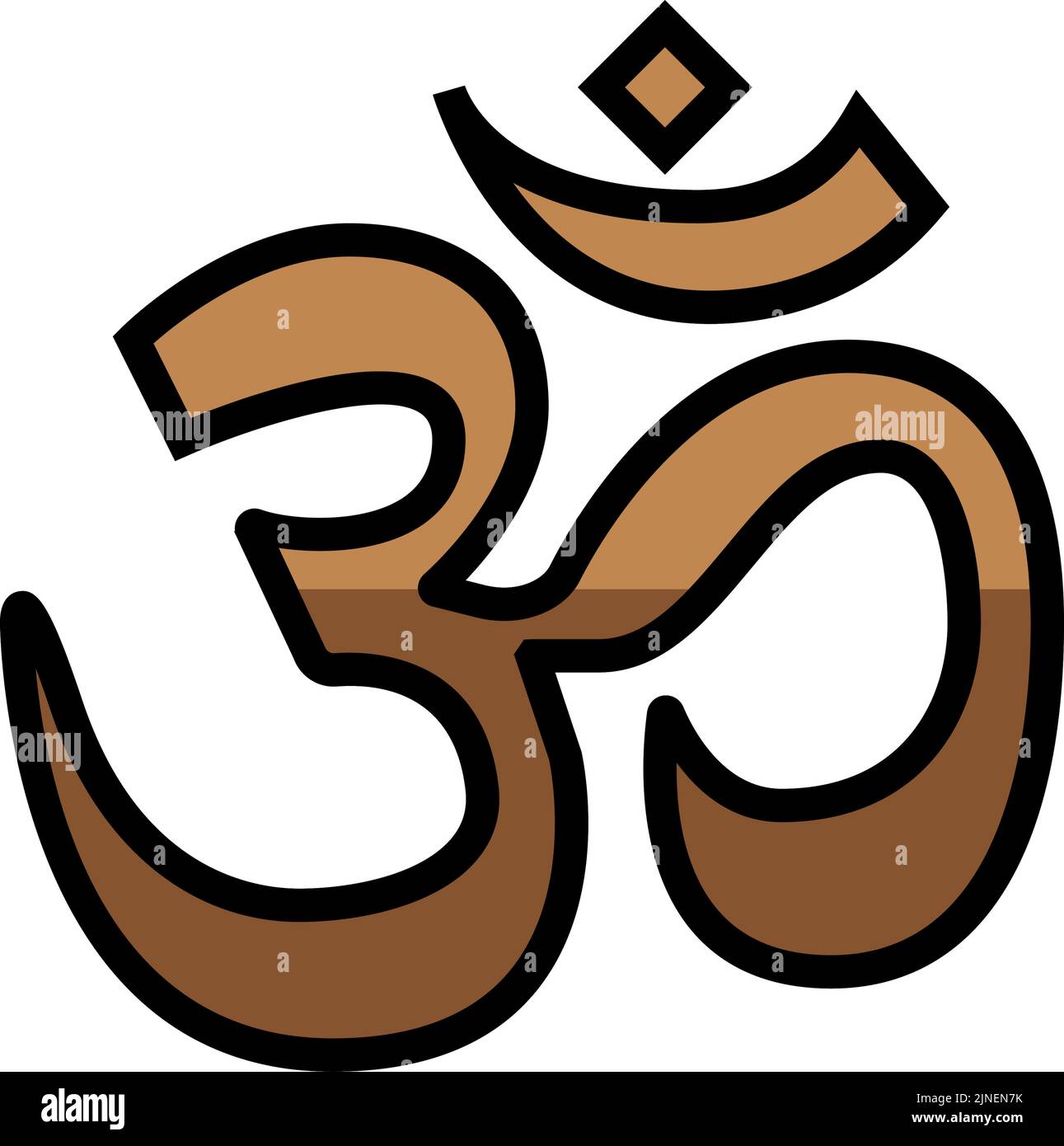 hinduism religion color icon vector illustration Stock Vector Image ...