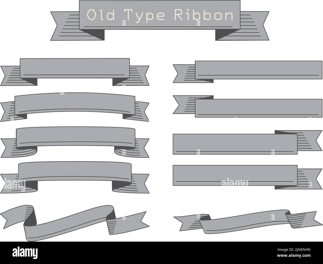 Gray ribbons hi-res stock photography and images - Alamy