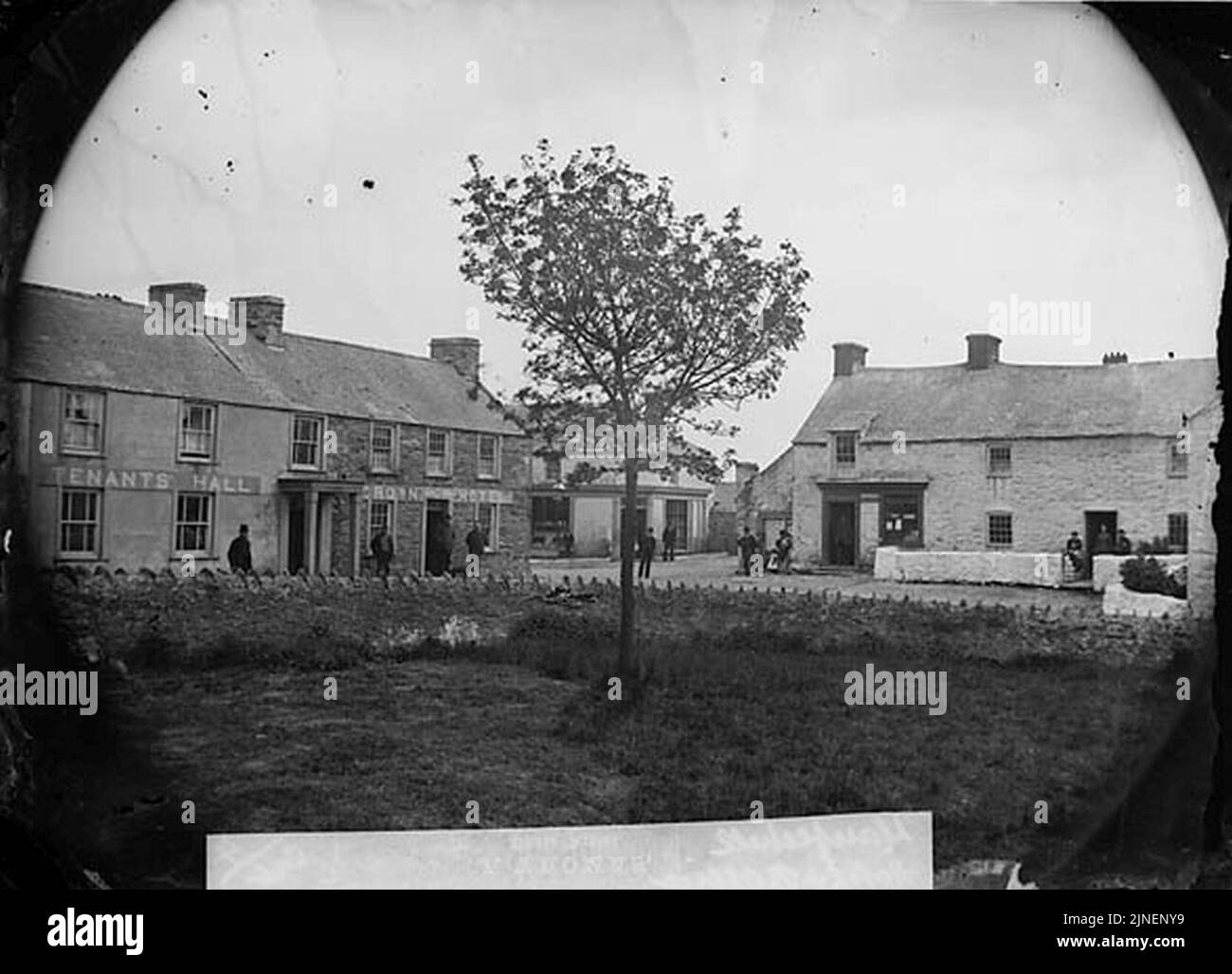 The Crown Hotel and post office, Llanfechell Stock Photo - Alamy