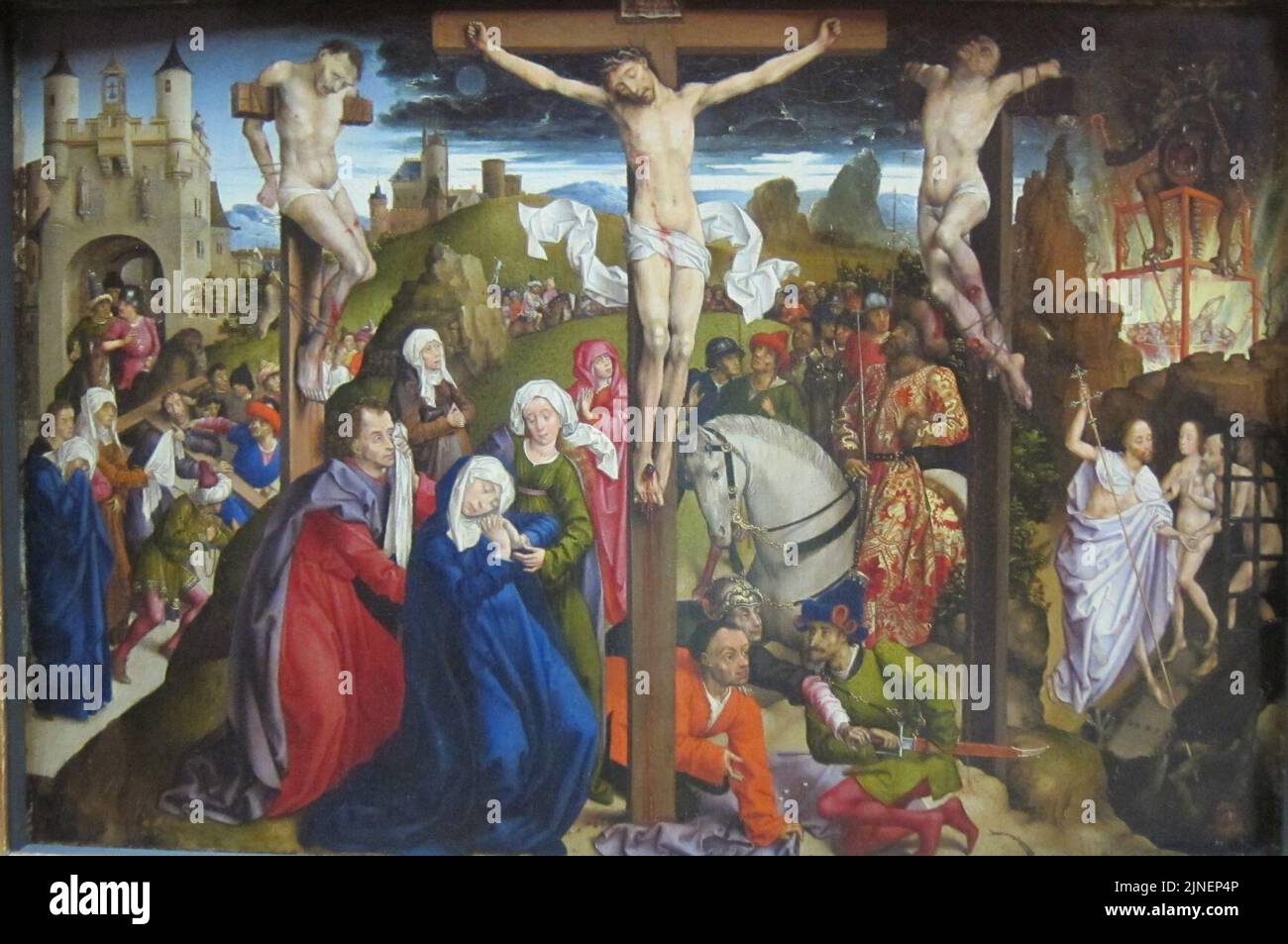 The Crucifixion by The Dreux Budé Master, possibly André d'Ypres Stock Photo - Alamy