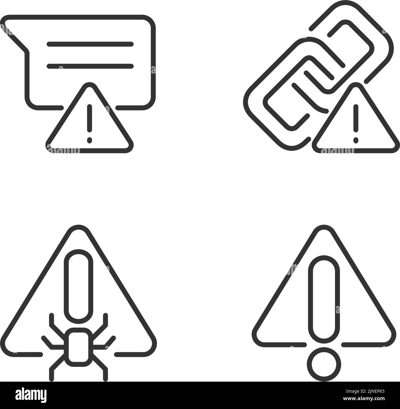 Risk communication icons pack hi-res stock photography and images - Alamy