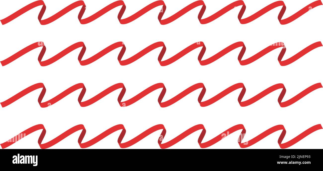 A set of orthodox red ribbon curves Stock Vector Image & Art - Alamy