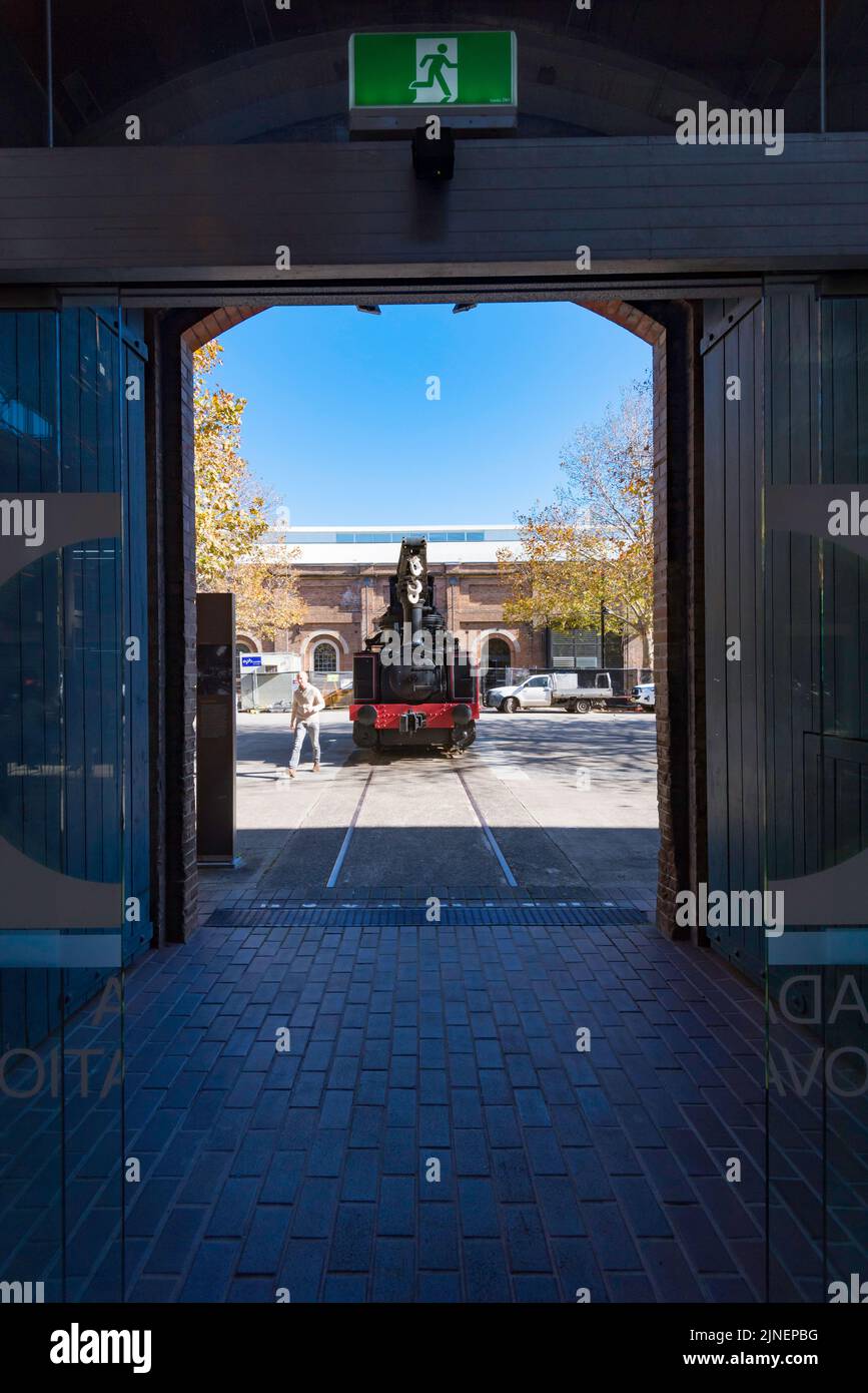 A crane, tank steam locomotive built in 1950, near the end of the steam ...