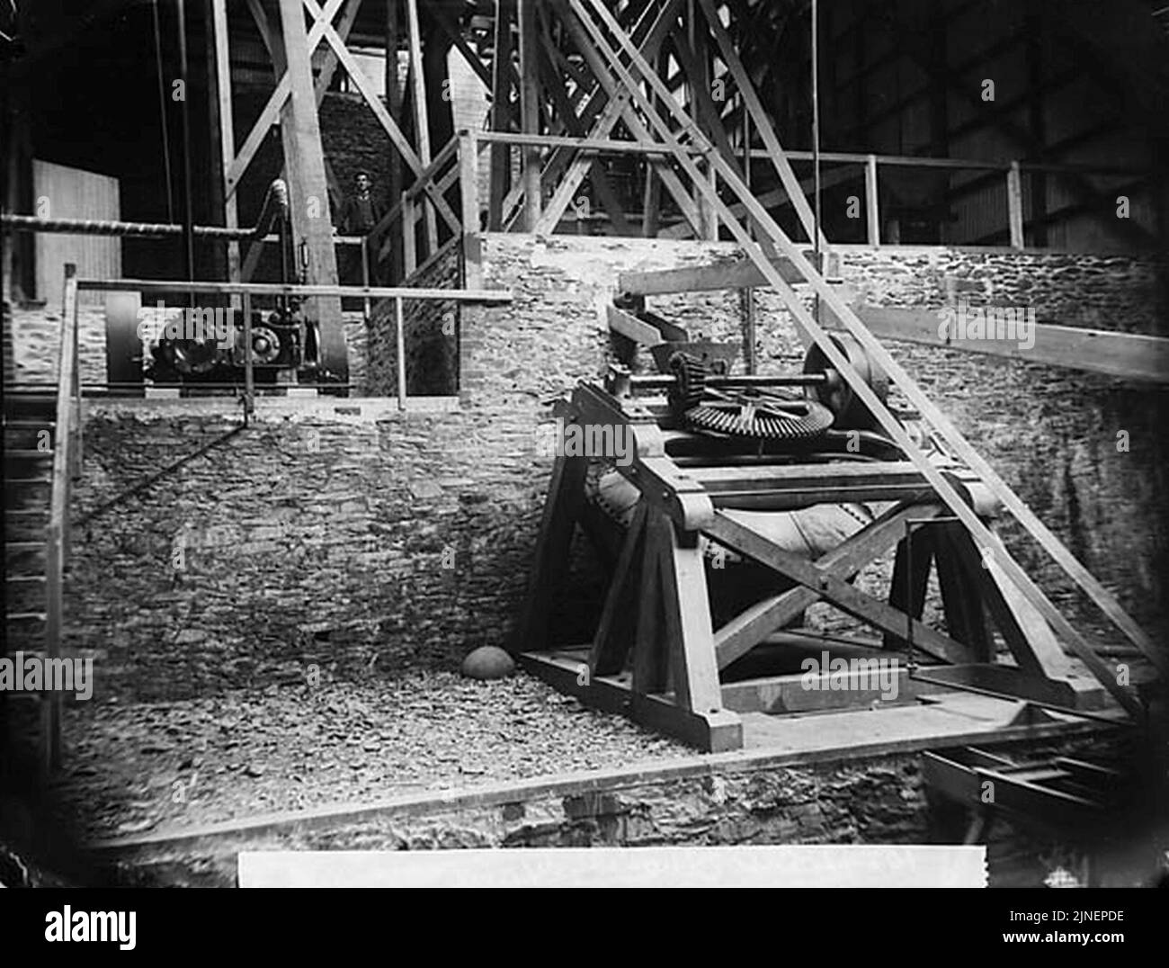 The crushing shed, Dolau Cothi gold mines Stock Photo - Alamy