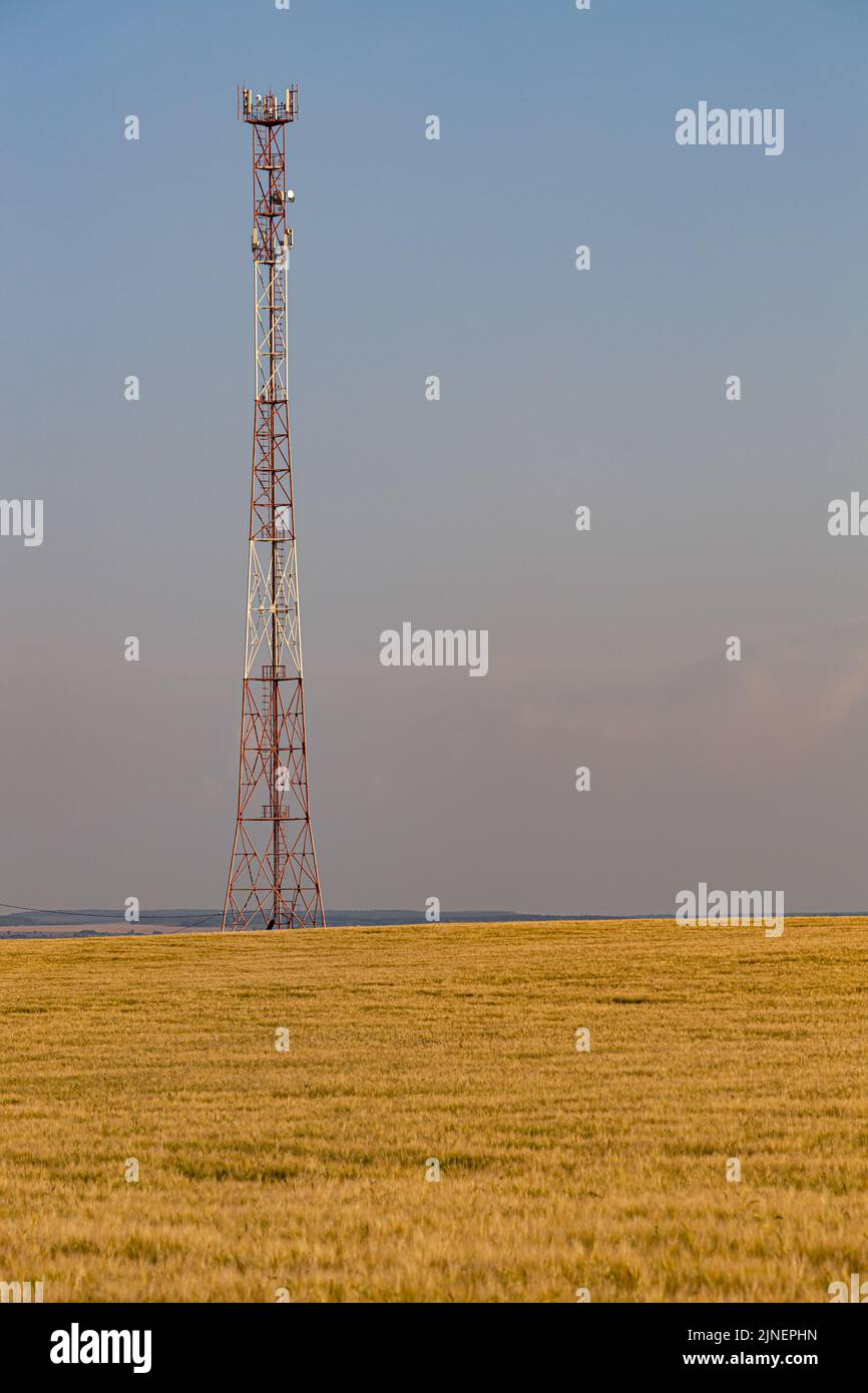 Communication tower in countryside hi-res stock photography and images ...