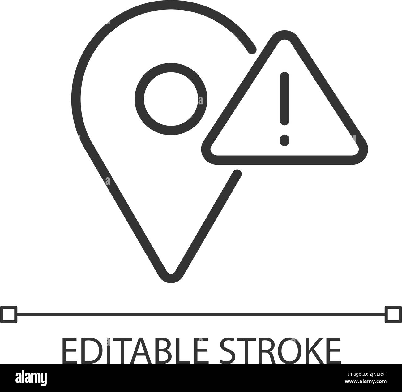 Map location warning hi-res stock photography and images - Alamy