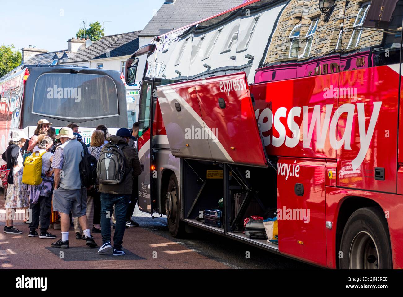 Bus Eireann Expressway coach reflections , Donegal Town, County Donegal ...