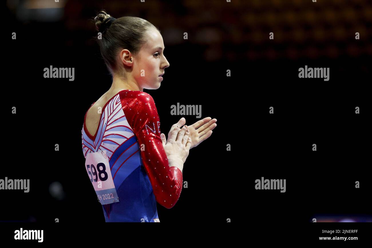 MUNCHEN - Naomi Visser in action during the gymnastics all-round (f ...