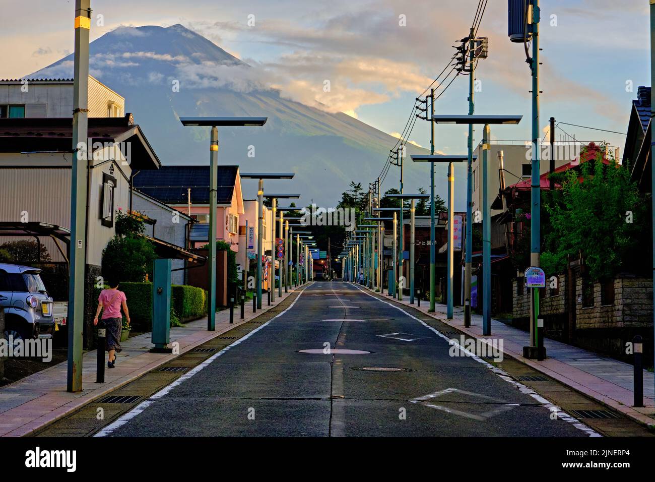 Road to Mount Fuji, Japan from the town of Fujiyoshida Stock Photo - Alamy
