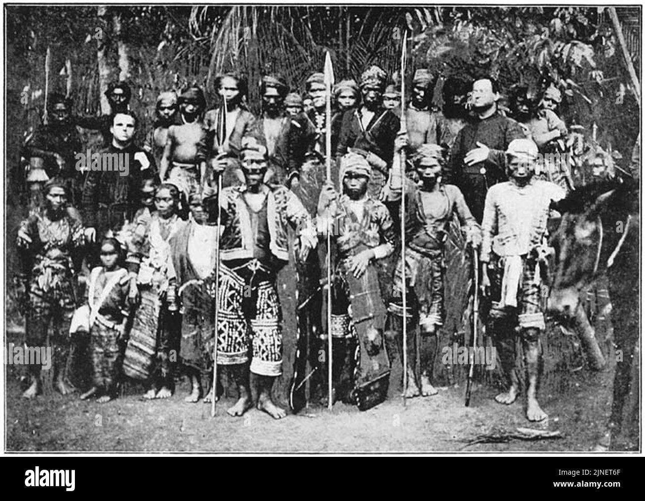 The Datto Manib, principal Bagani of the Bagobos, with some wives and ...