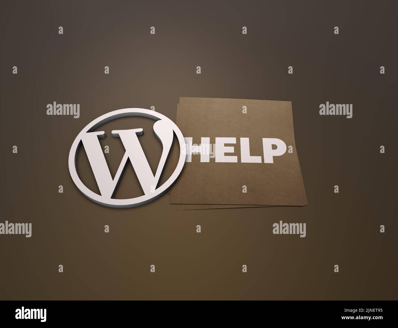 wordpress help, wordpress backgrounds Stock Photo - Alamy