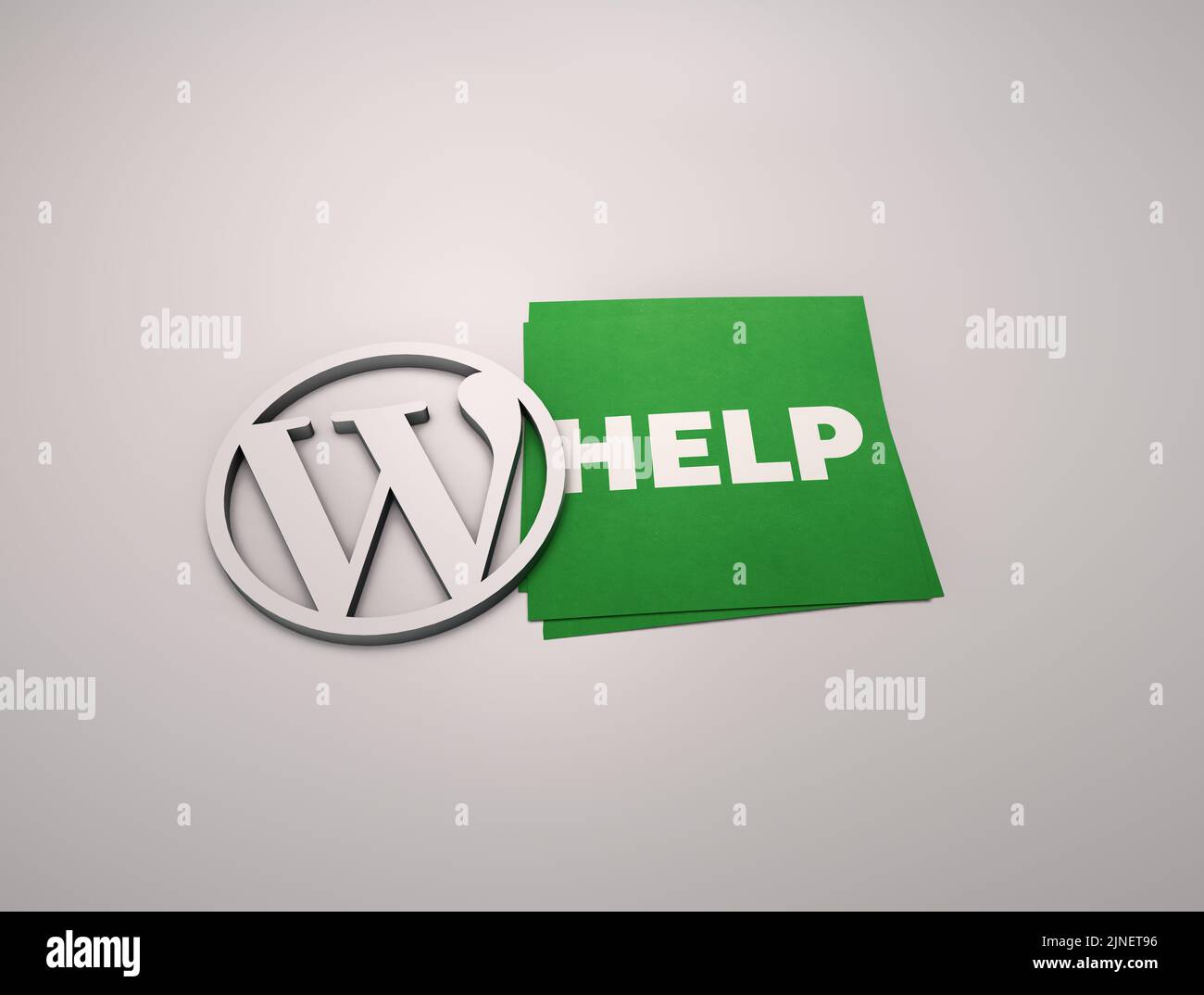 wordpress help, wordpress backgrounds Stock Photo - Alamy