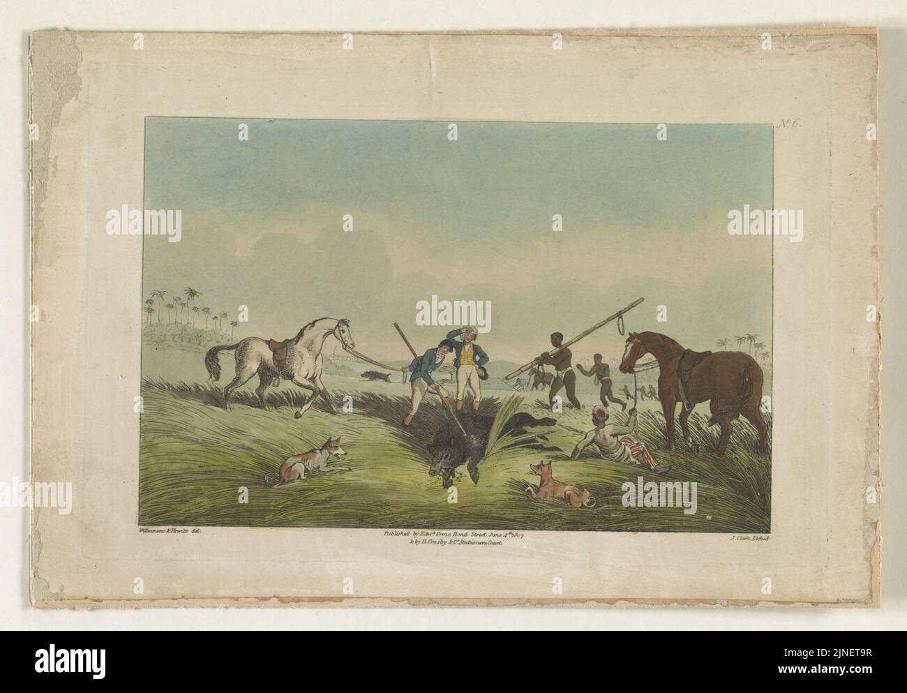 The dead hog) - Williamson & Howitt ; J. Clark etched Stock Photo - Alamy