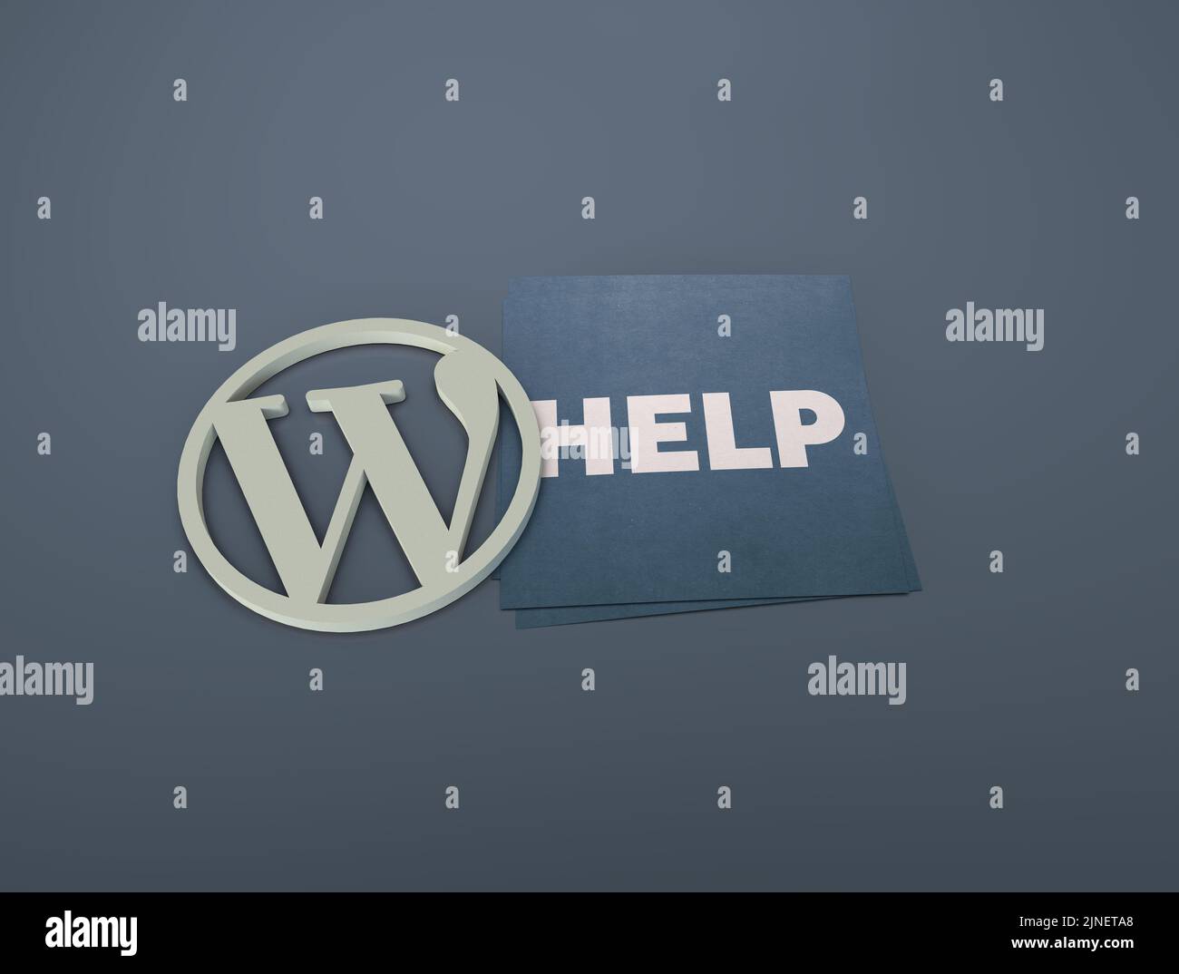 wordpress help, wordpress backgrounds Stock Photo - Alamy