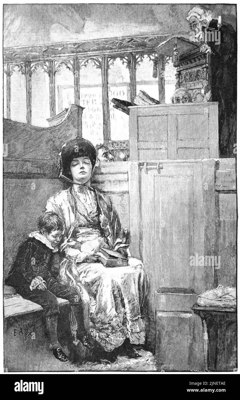 The Day of Rest from a drawing by Edwin A. Abbey Stock Photo - Alamy