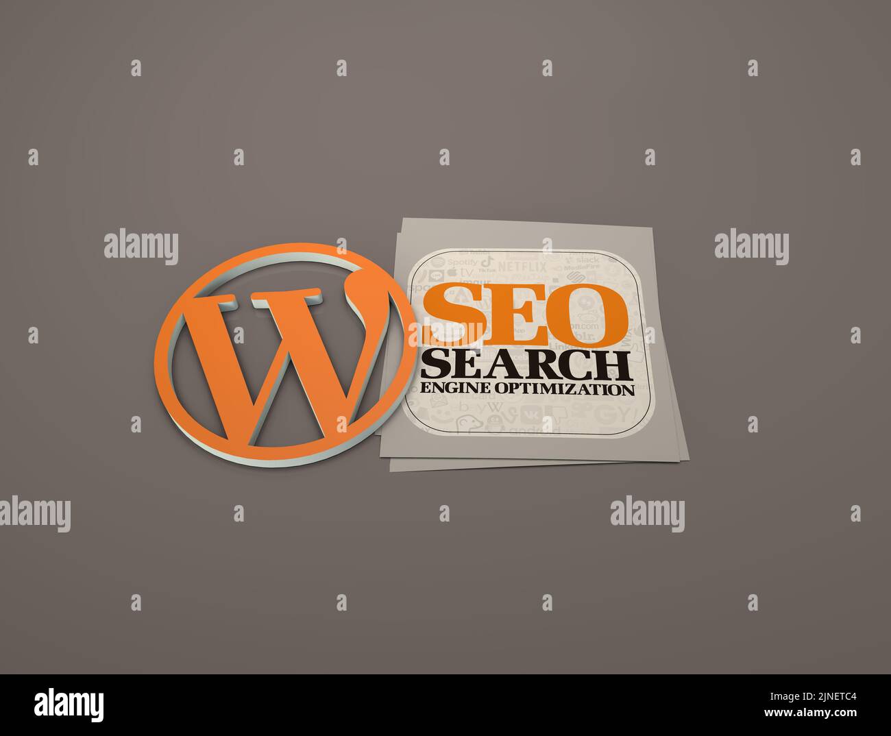 seo, wordpress backgrounds Stock Photo - Alamy