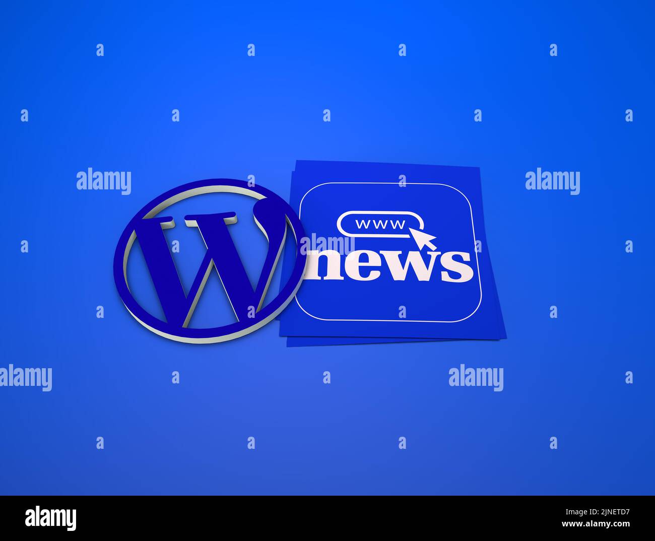 wordpress news, wordpress backgrounds Stock Photo - Alamy