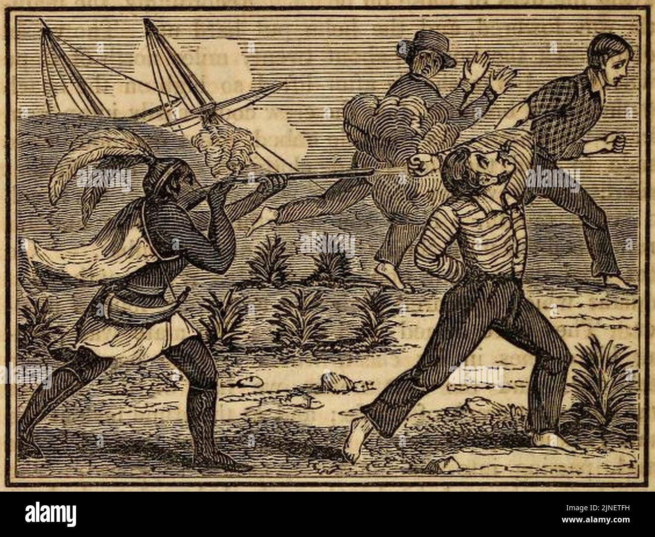 The death of Captain Thomas and escape of Wyer and Cammett ...