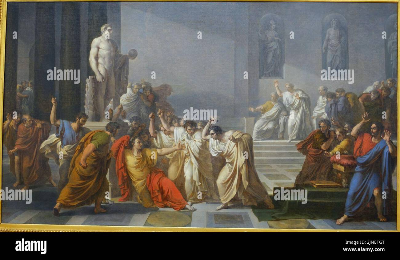 The Death of Caesar by Vincenzo Camuccini, 1804-1805 Stock Photo - Alamy