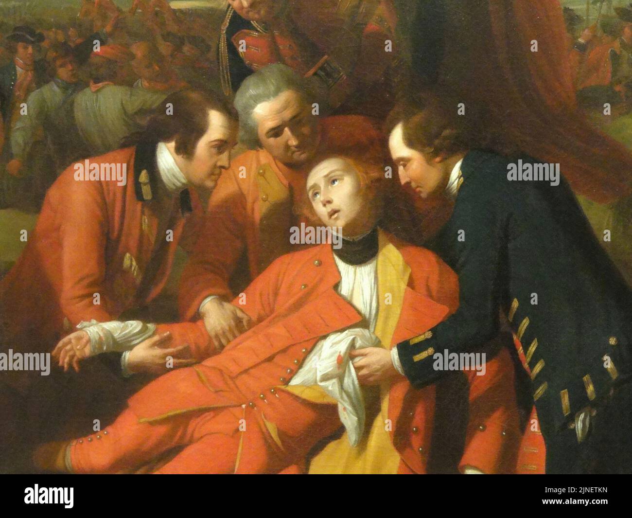 The Death of General Wolfe by Benjamin West (detail Stock Photo - Alamy