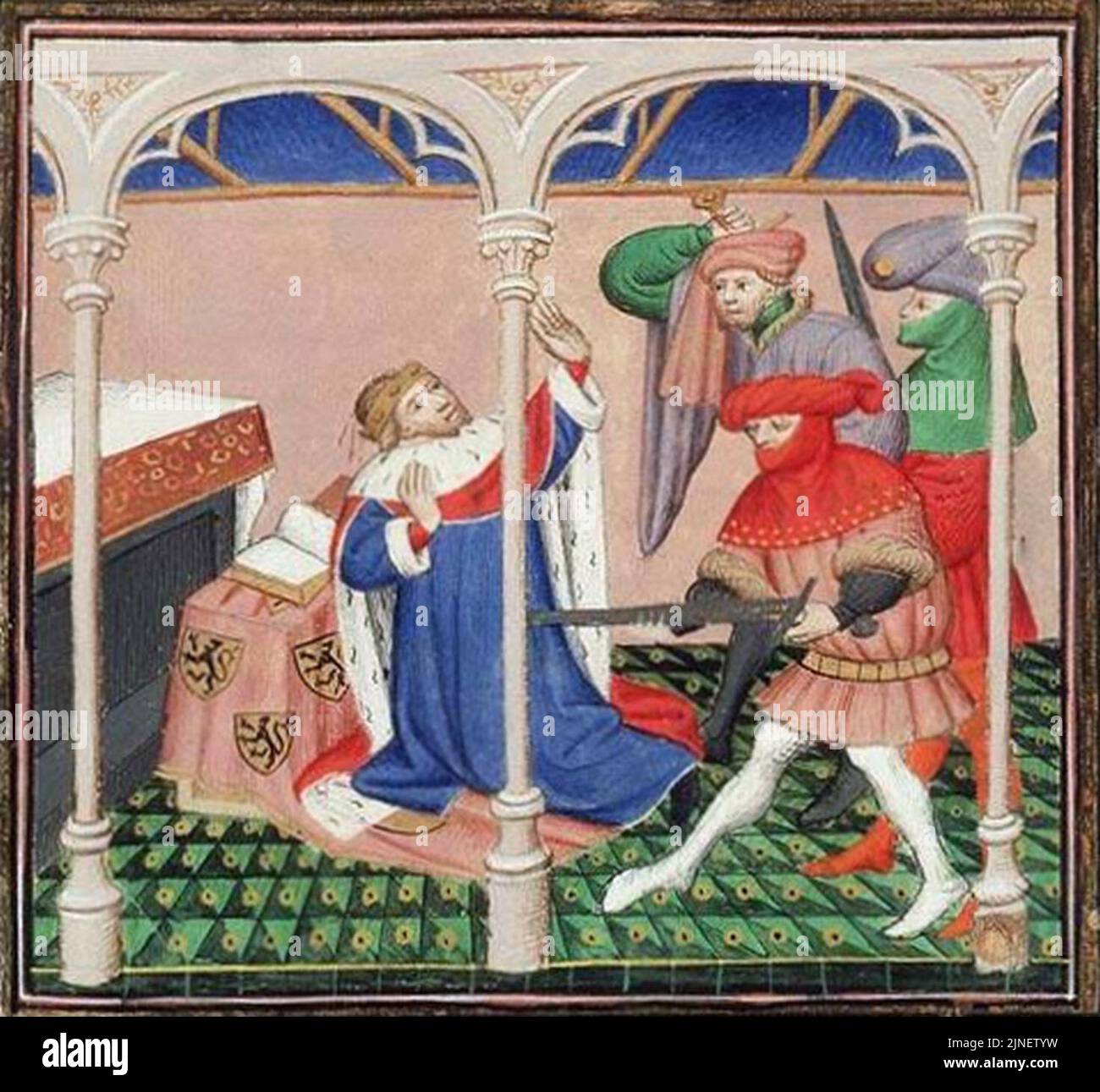 The death of the Emperor Henry V Stock Photo - Alamy