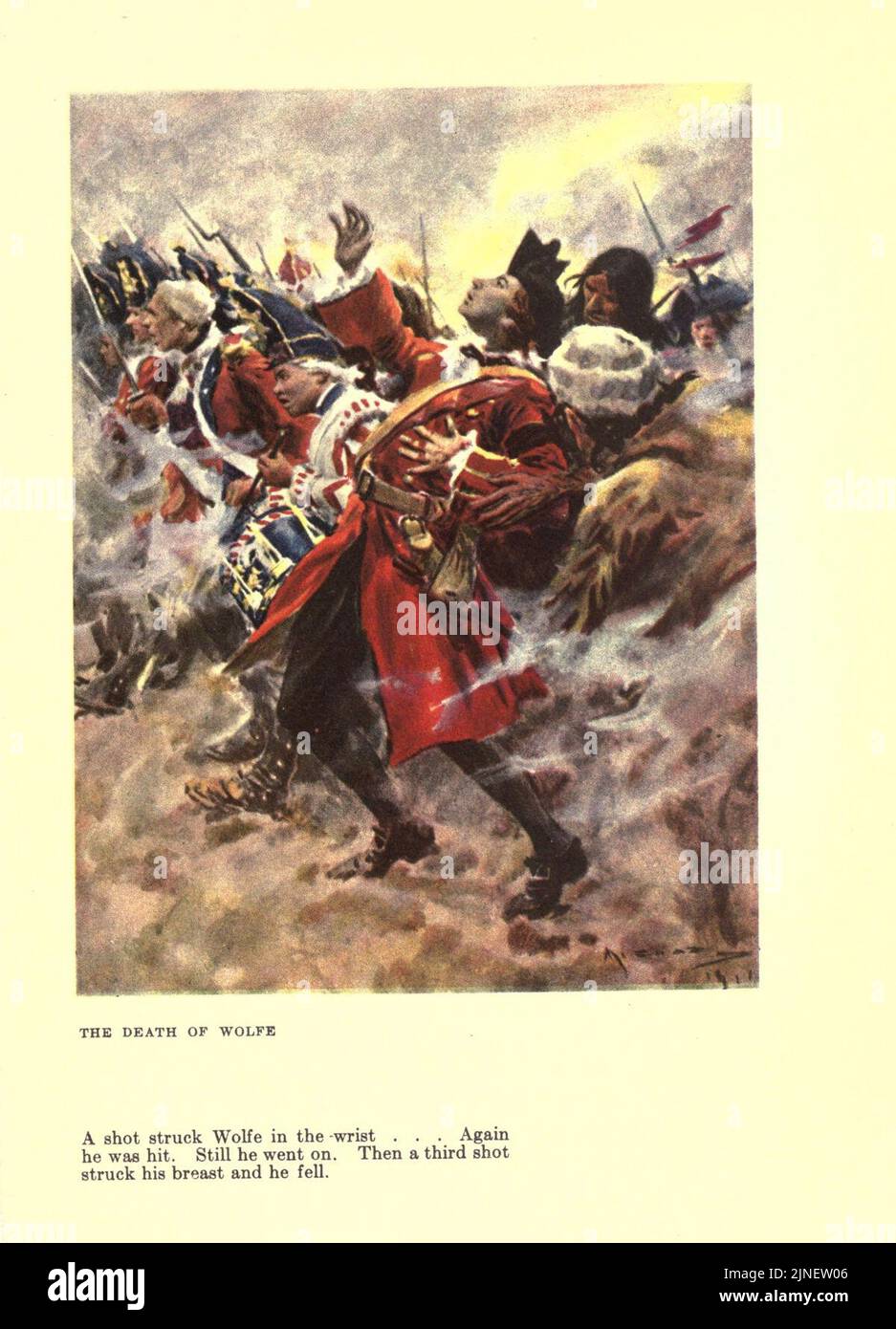 The death of Wolfe Stock Photo - Alamy