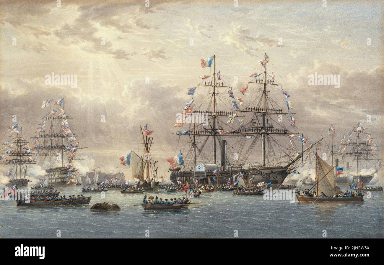 The debarkation of King Louis Philippe at Portsmouth, October 1844 ...
