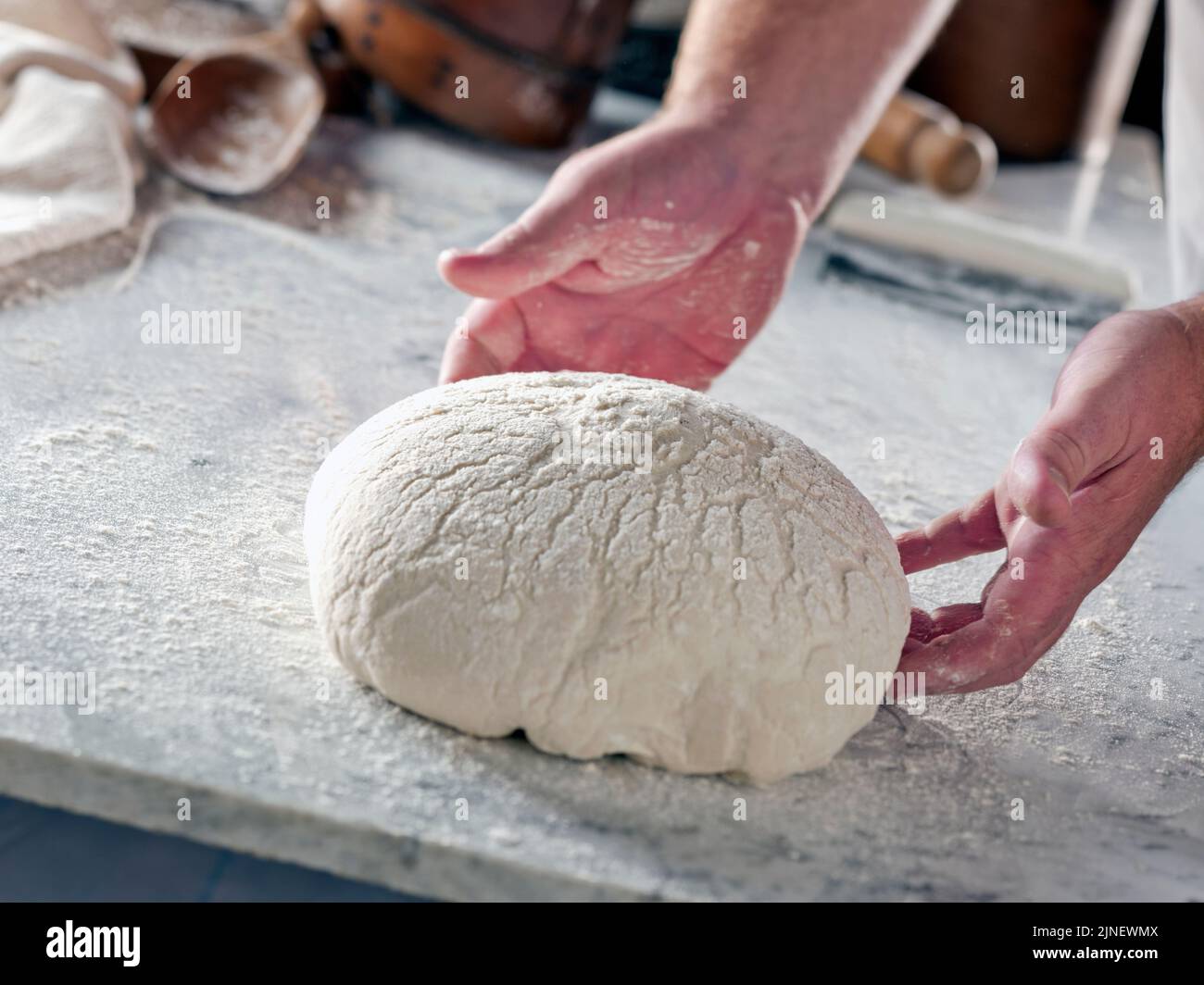 artisan bread making Stock Photo - Alamy