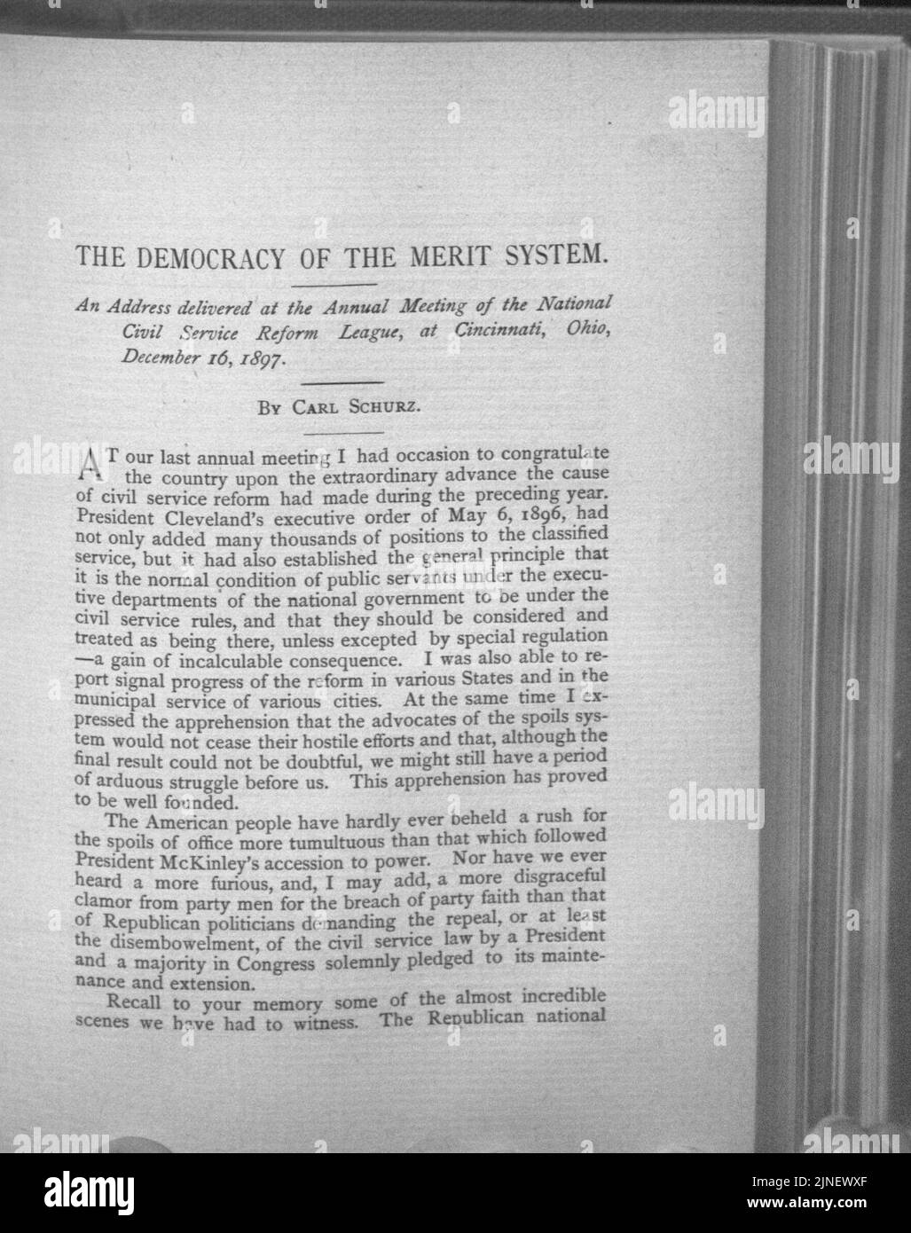 The Democracy of the Merit System p07 Stock Photo - Alamy