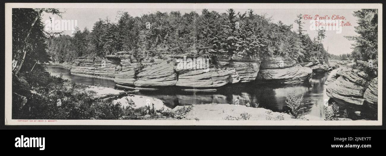 The Devil's Elbow, Wisconsin Dells Stock Photo - Alamy