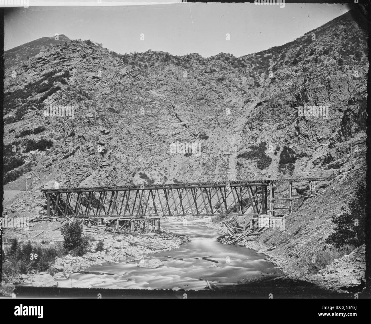 The Devil's Gate Bridge. Echo Canyon. Summit County, Utah Stock Photo ...