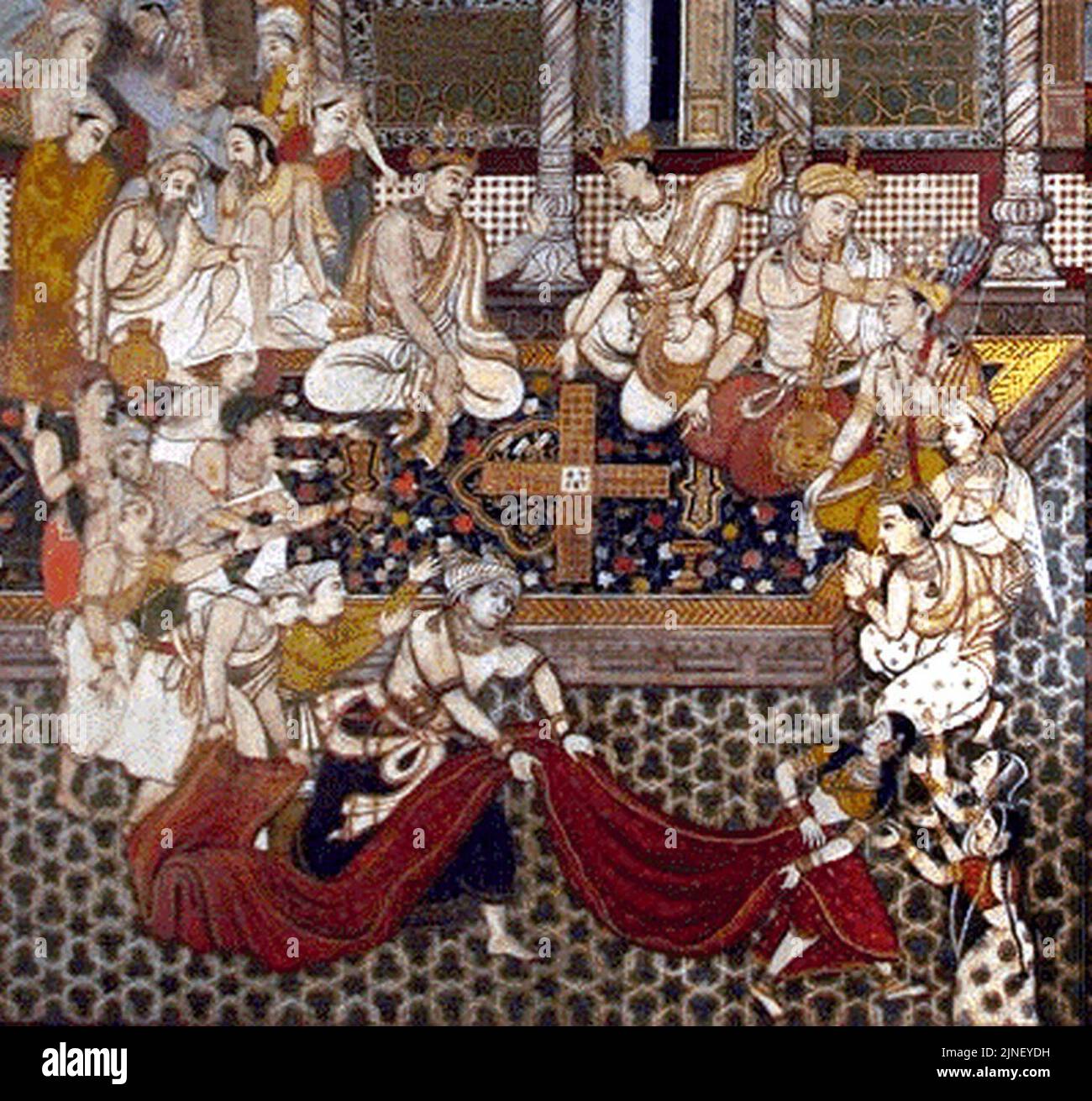 The Dice Game from Razmnama Stock Photo - Alamy