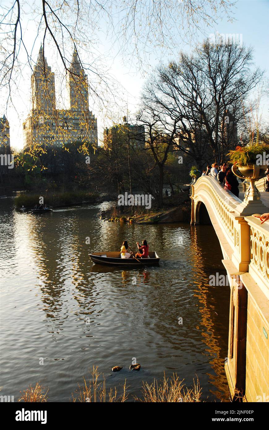 People enjoy renting a rowboat and rowing on the lake near the Bow ...