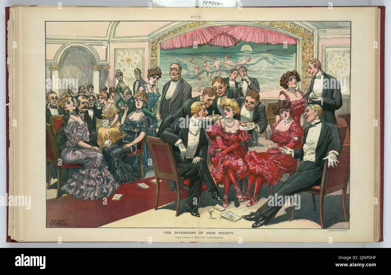 The diversions of high society - Albert Levering Stock Photo - Alamy