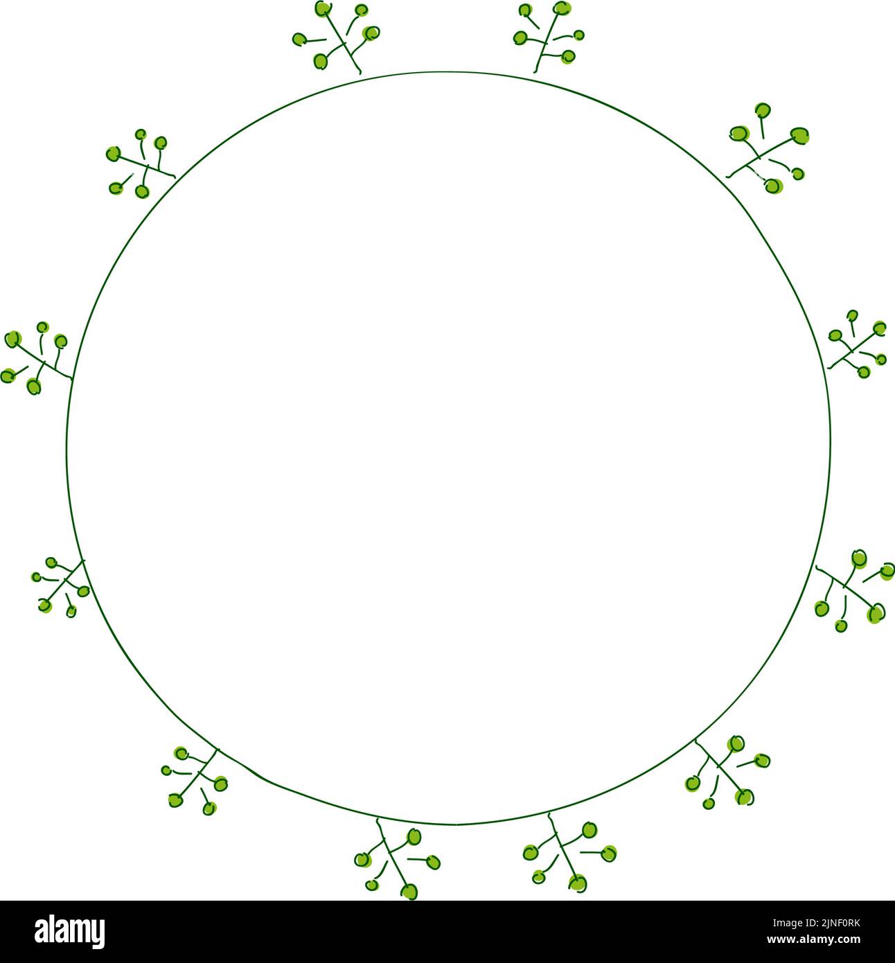 Hand painted decorative borders, plants Stock Vector Image & Art - Alamy