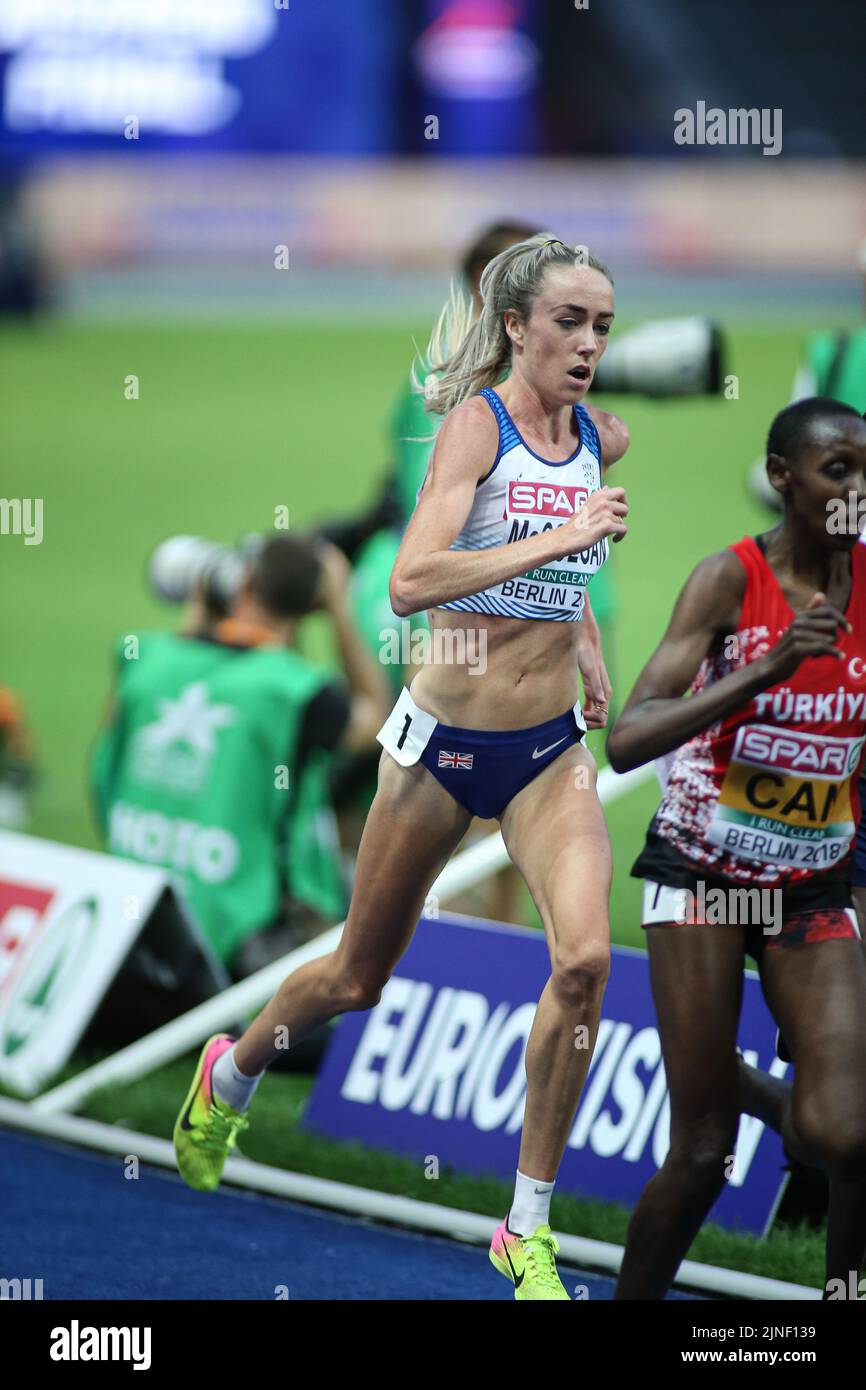 Eilish Mccolgan running 5000 meters at the European Athletics ...