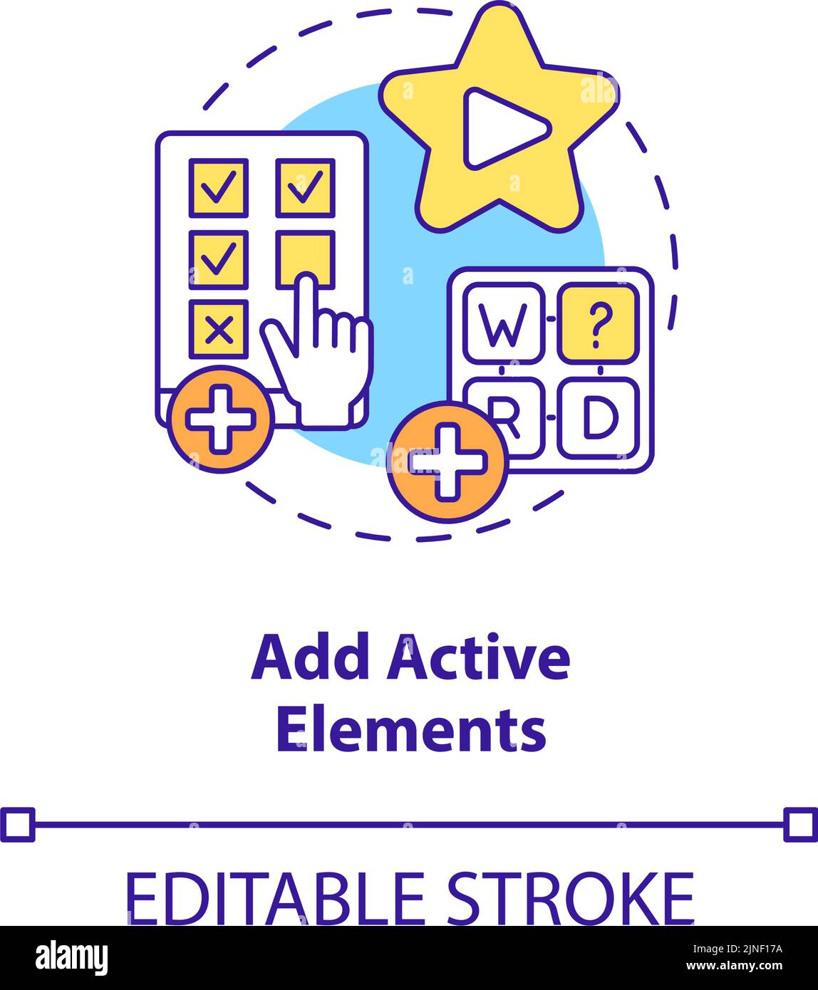 Active learning icon line Stock Vector Images - Alamy