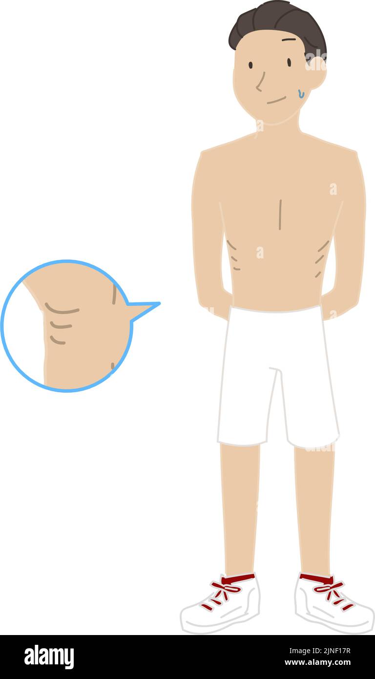 Illustration of a thin man Stock Vector Image & Art - Alamy