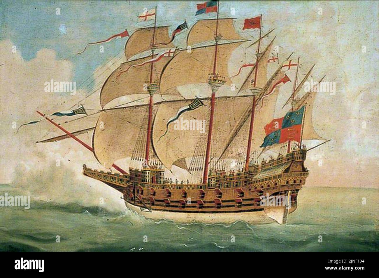 The 'Great Harry' Warship, by Thomas Allen KT GMR 10 019-001 Stock ...