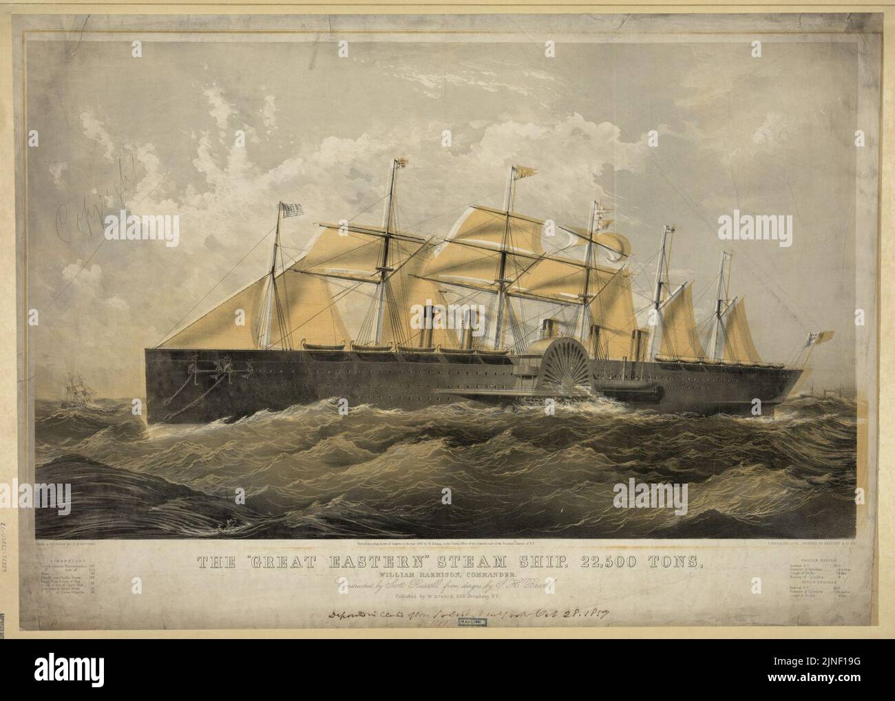 The ''Great Eastern'' steam ship, 22,500 tons Stock Photo - Alamy