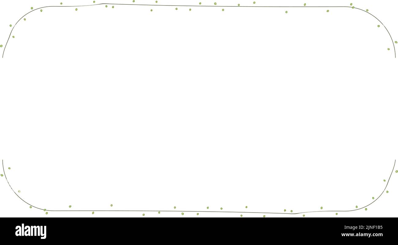 Hand painted decorative borders, plants Stock Vector Image & Art - Alamy