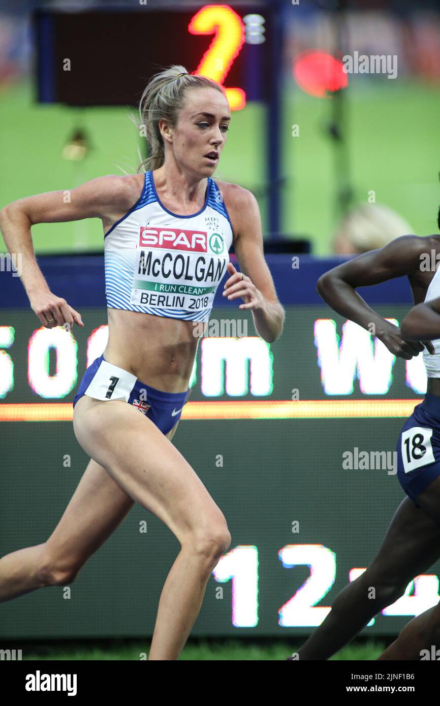 Eilish Mccolgan running 5000 meters at the European Athletics ...
