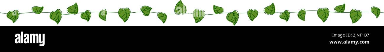 Hand painted decorative borders, plants Stock Vector Image & Art - Alamy