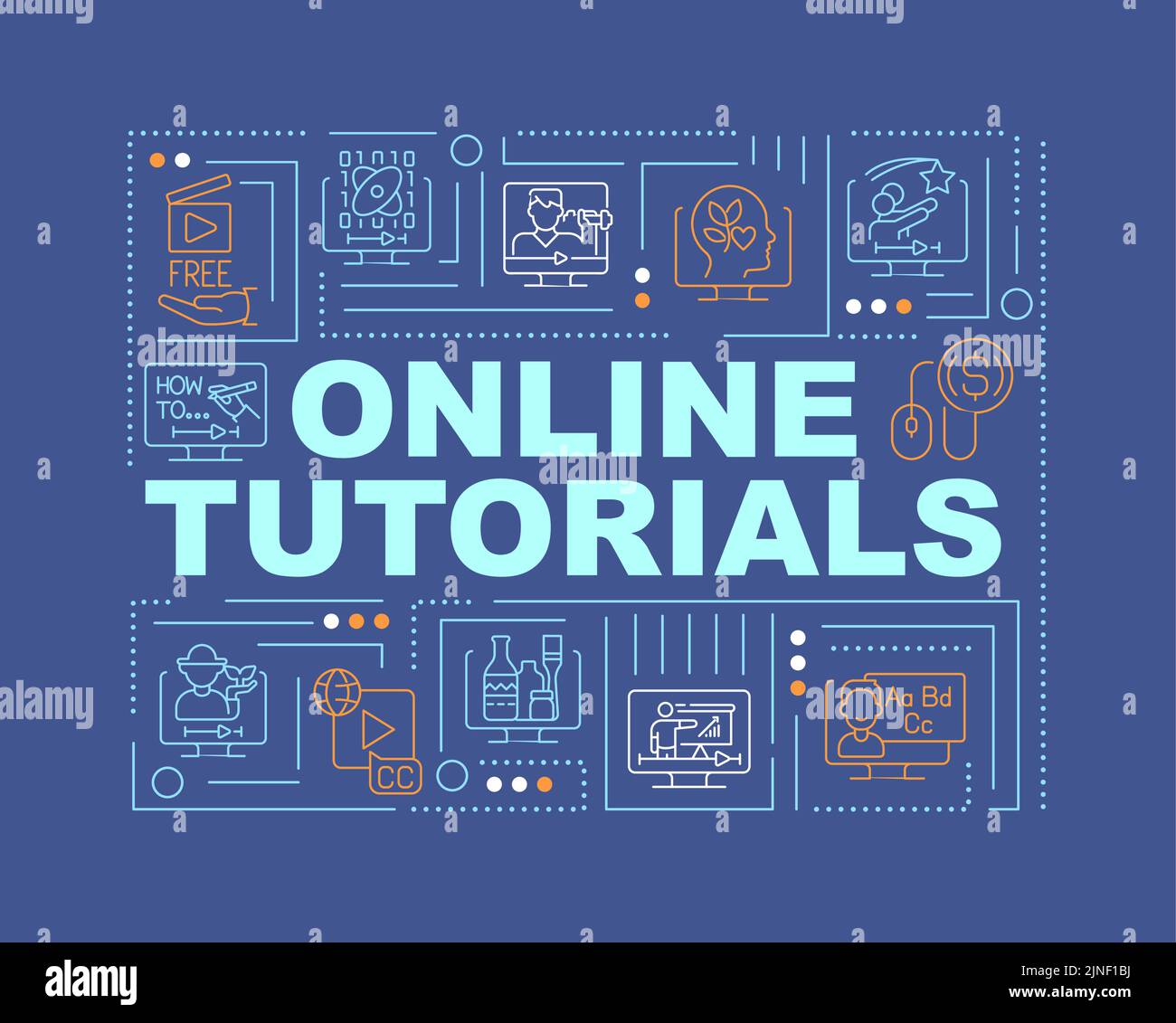 Creative cloud tutorials Stock Vector Images - Alamy