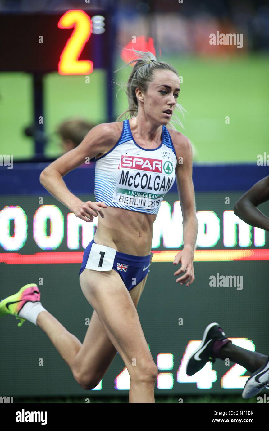 Eilish Mccolgan running 5000 meters at the European Athletics ...