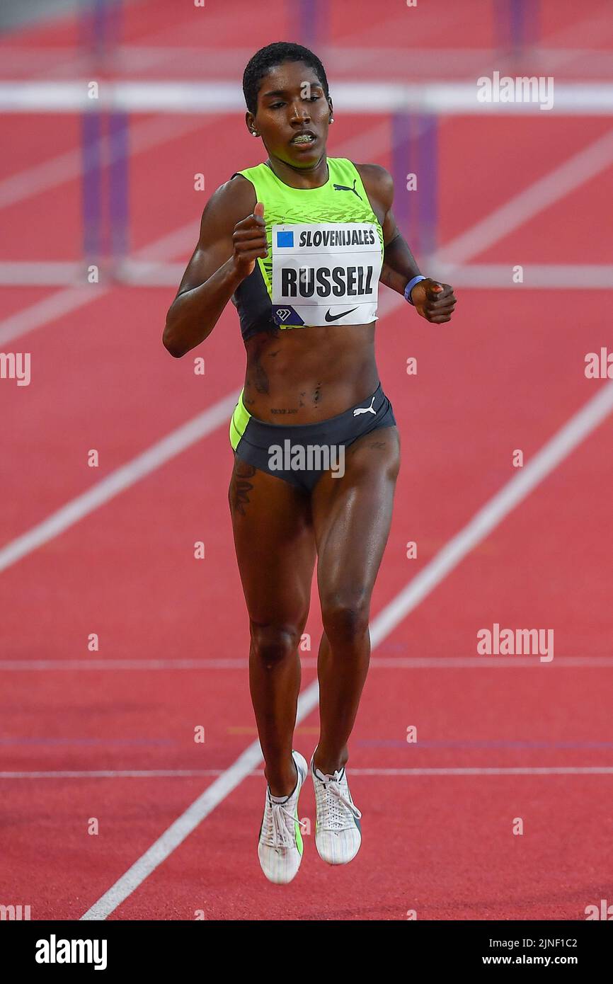 Janieve RUSSELL (JAM), 400M HURDLES WOMEN, second classified the ...