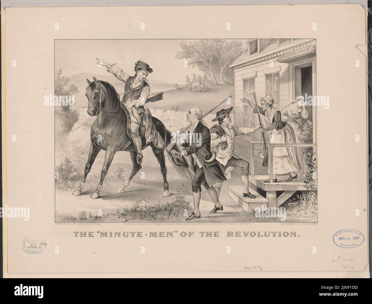 The ''minute-men'' of the revolution Stock Photo - Alamy