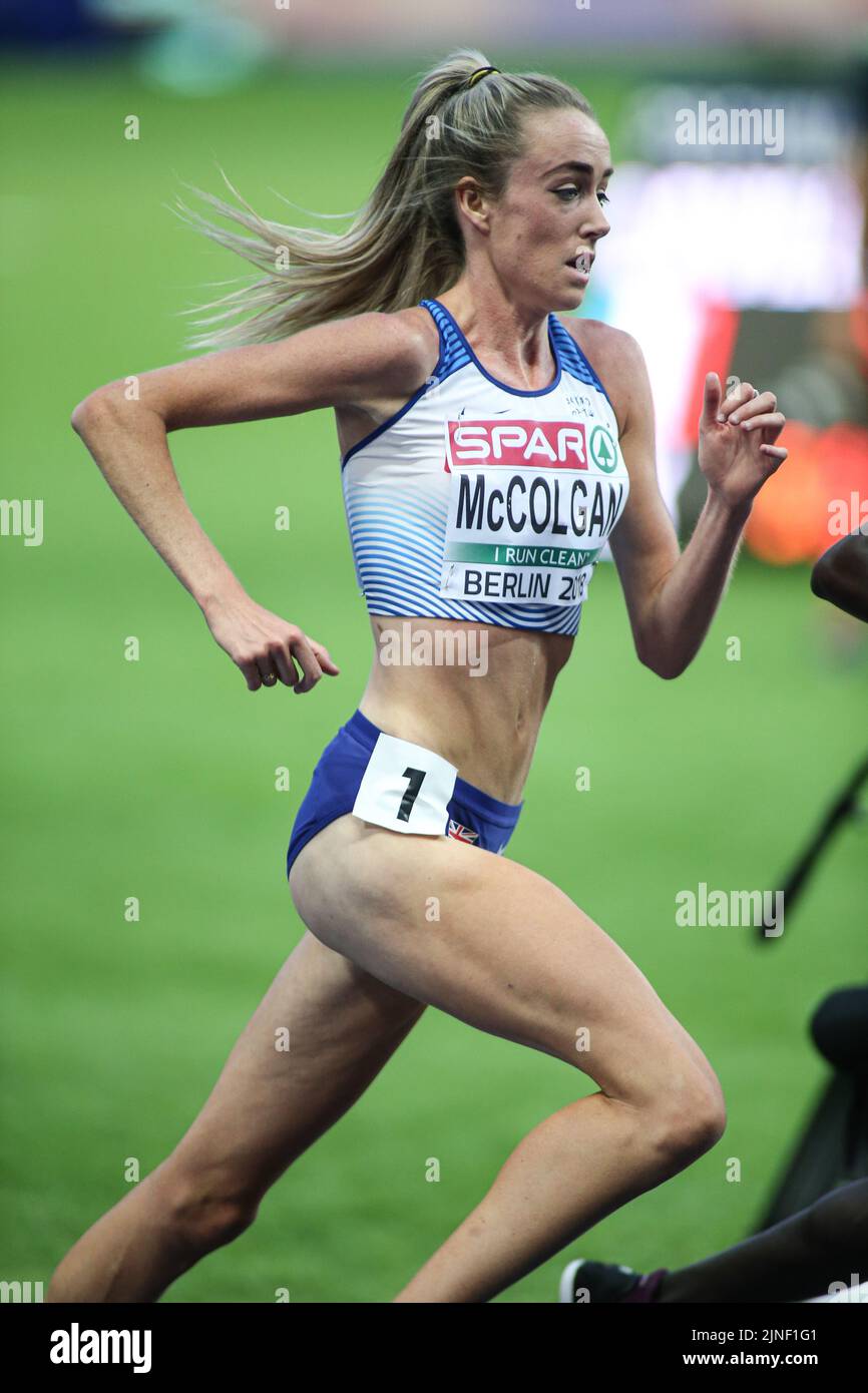 Eilish Mccolgan running 5000 meters at the European Athletics ...