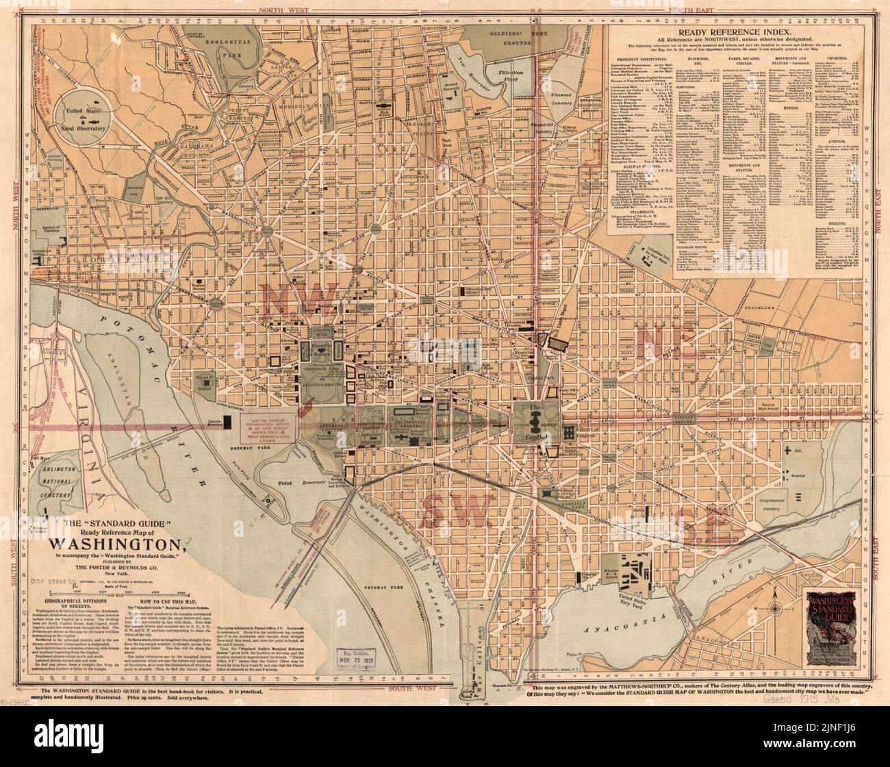The ''Standard guide'' ready reference map of Washington - to accompany ...