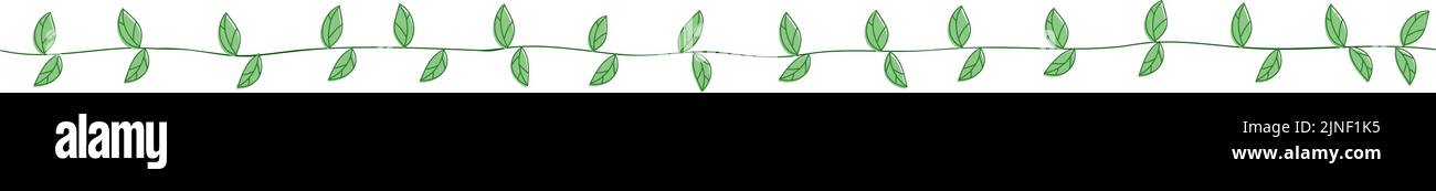 Hand painted decorative borders, plants Stock Vector Image & Art - Alamy